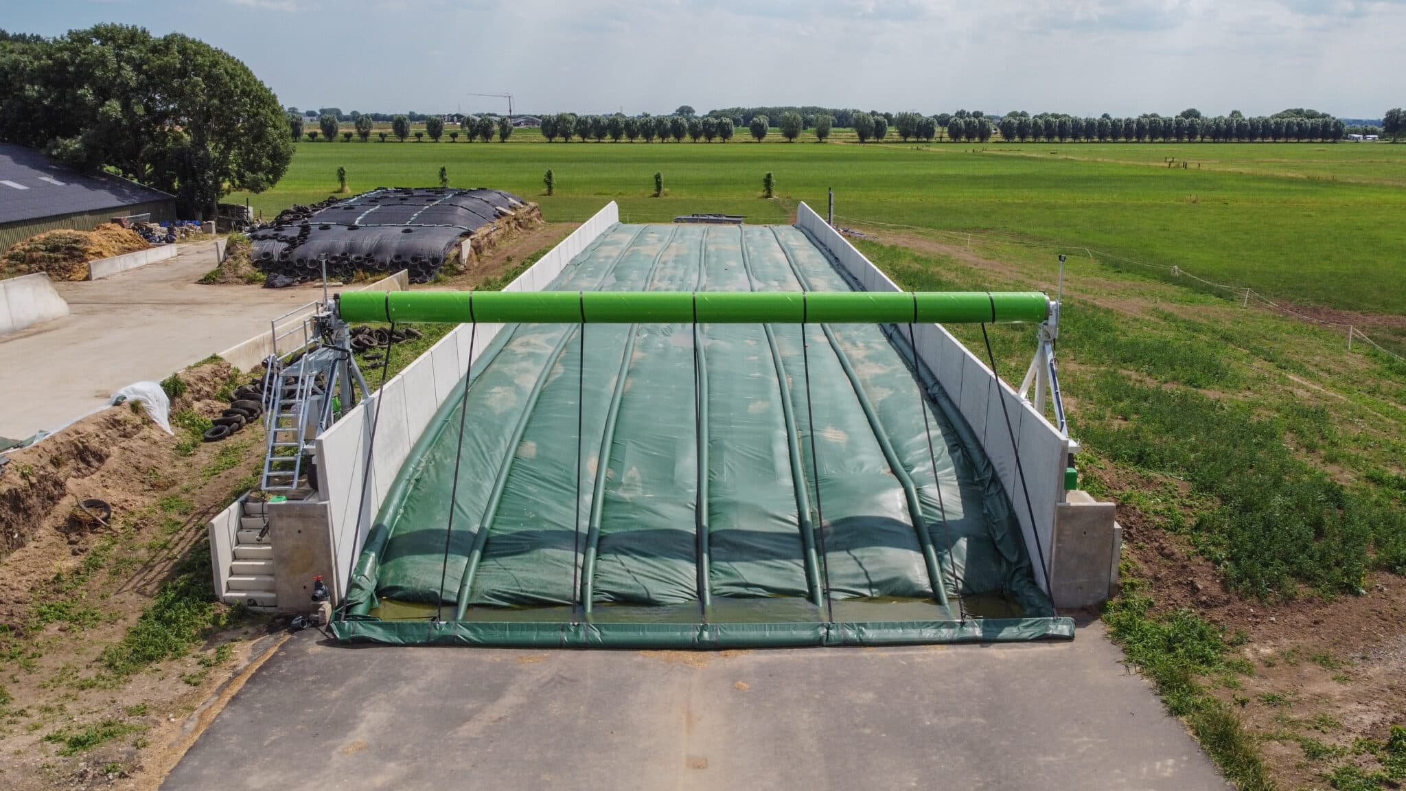 Nieuwe sleufsilo voor melkvee- en educatiebedrijf - Bosch Beton