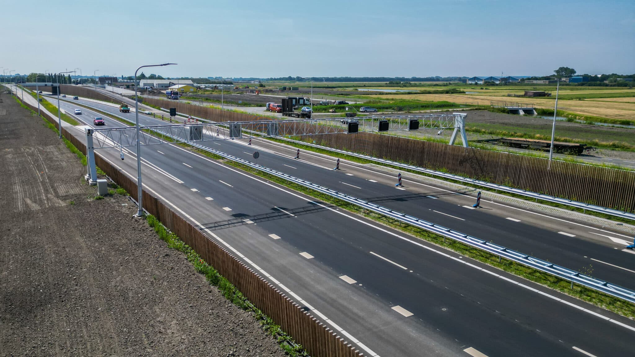 Keerwanden voor geluidsschermen langs de N206 RijnlandRoute - Bosch Beton